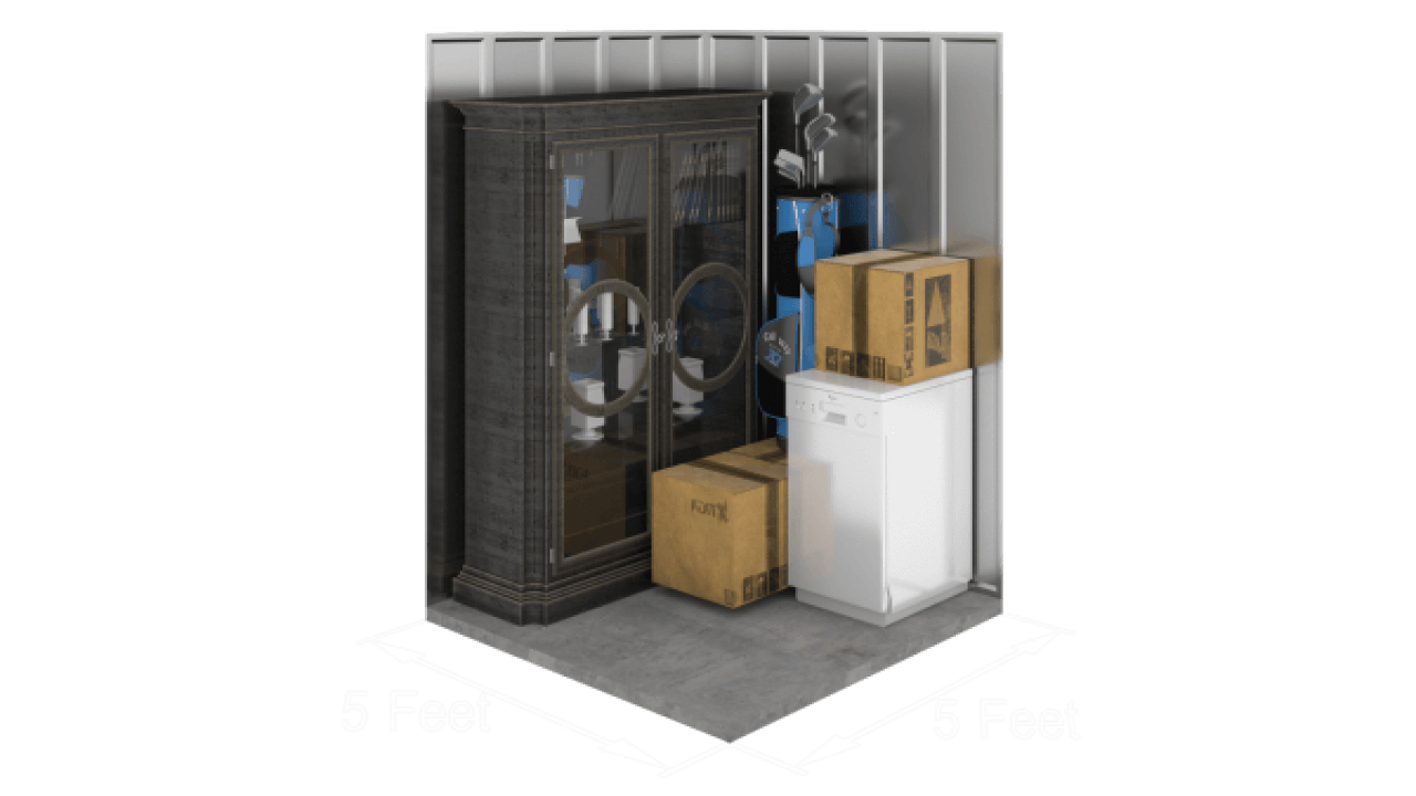 5’ x ‘5 Storage Unit - Crossover Self Storage